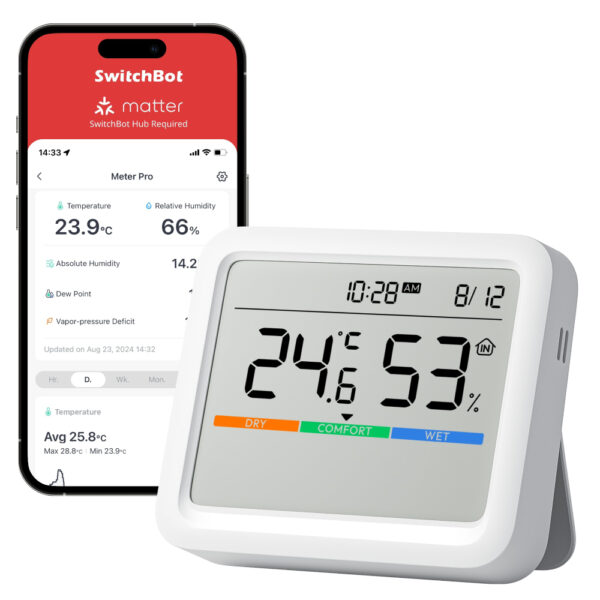 Meter Pro 大螢幕溫溼度感測器 Pro - SwitchBot智慧家庭