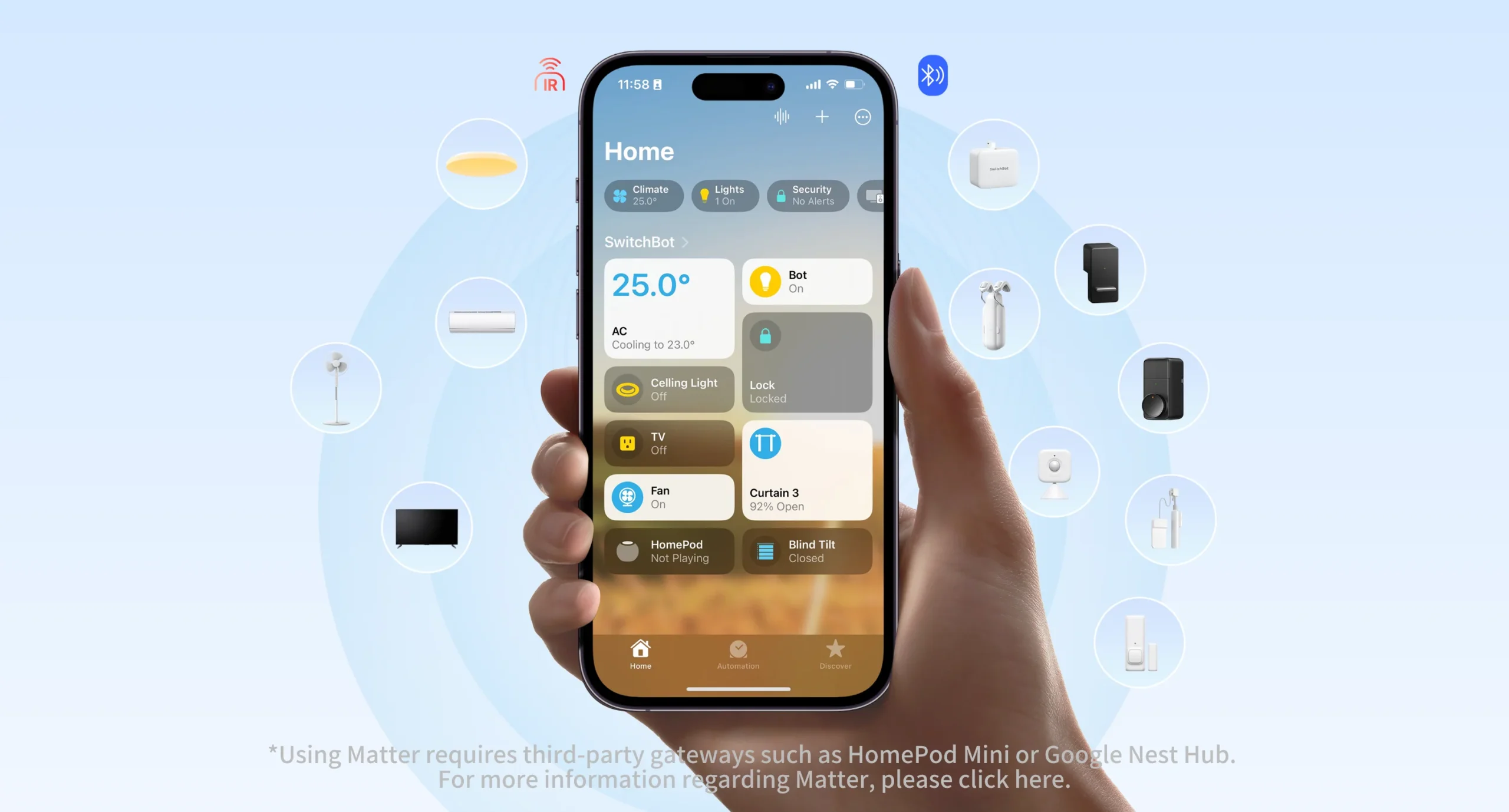 Hub Mini Matter Enabled 主控器（支援Matter） - SwitchBot智慧家庭